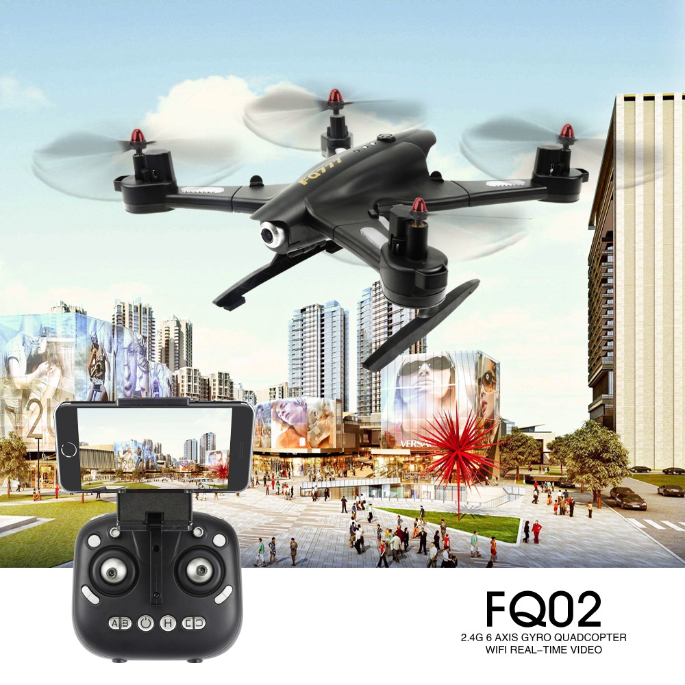 FQ777 FQ02W WIFI FPV RC Quadcopter Black