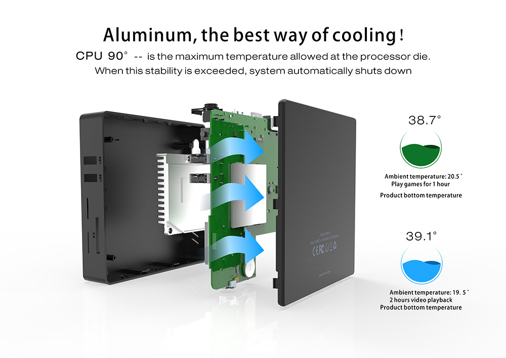 Z83V Windows 10 Intel Atom X5 Z8350 MINI PC 2GB/32GB