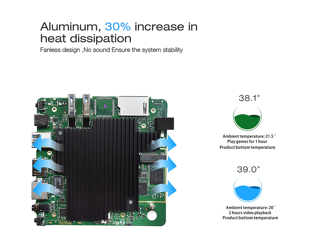 Beelink AP34 Intel Apollo Lake N3450 8GB/64GB MINI PC Blue