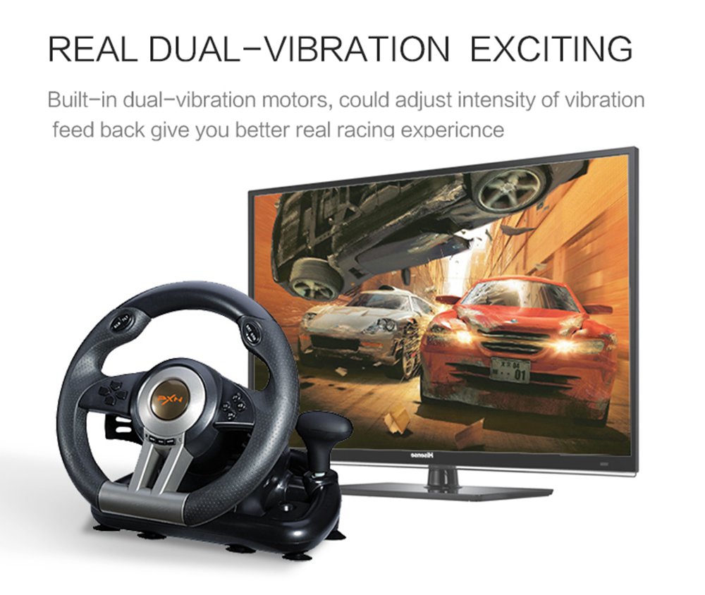 PXN-V3II Wired Racing Wheel Black