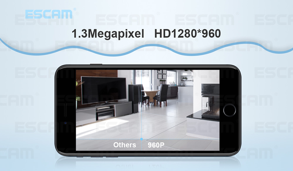 ESCAM QF503 Wireless IP Camera White