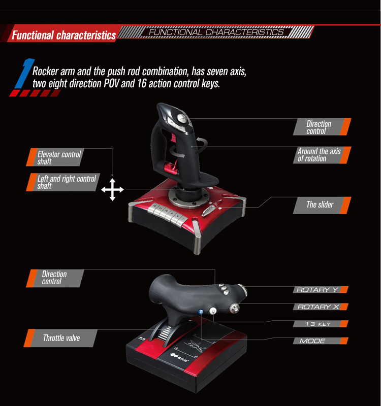 PXN-2119II Flight Game Controller Black