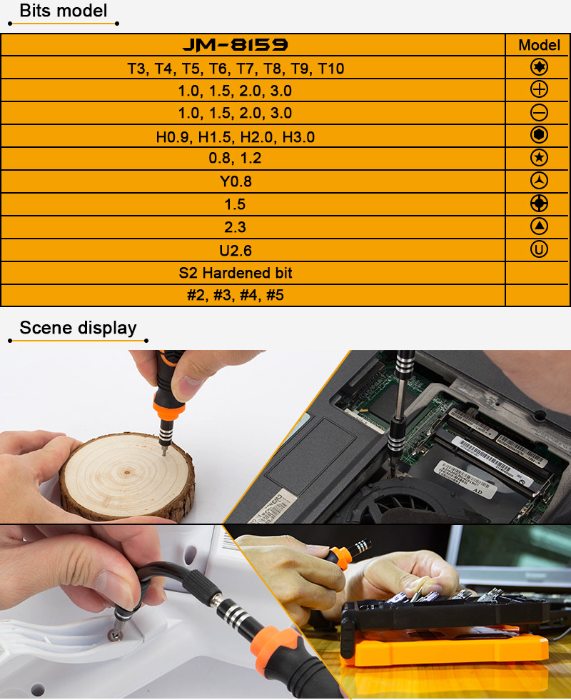 JAKEMY JM-8159 34in1 Screwdriver Set