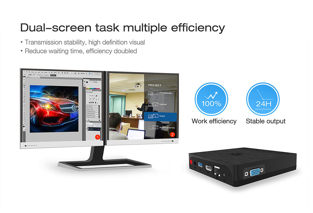 Beelink BT3 PRO Intel Atom X5-Z8350 4GB/64GB MINI PC Black