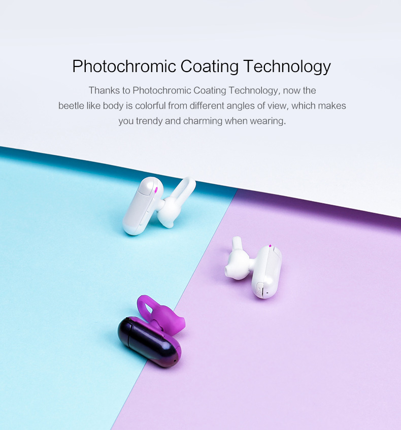 QCY Q12 Wireless Bluetooth Headphone with Mic Black