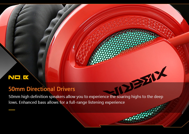 XIBERIA V10D Gaming Headset with Mic Gold