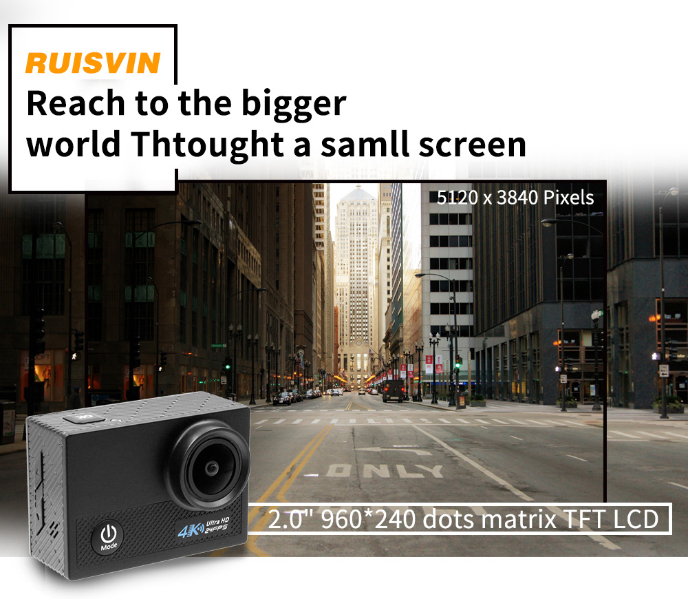 N5 NTK96660 Sony IMX179 2.0 Inch LCD Action Camera Black