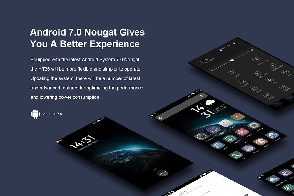 HOMTOM HT26 4.5 Inch 8GB ROM Smartphone Blue