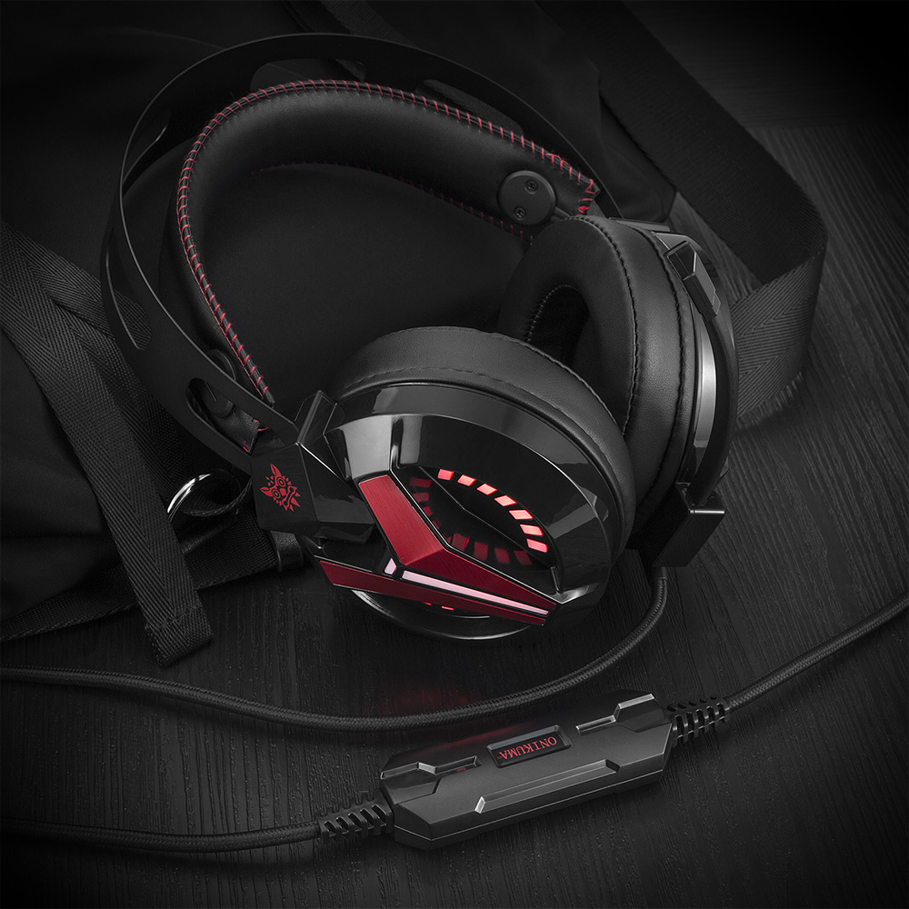ONIKUMA M180 Gaming Headphone with Mic Black and Red