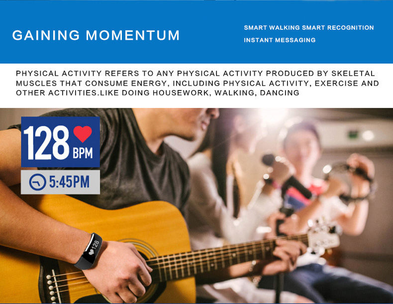 M2S PRO Smart Bracelet Deep Blue