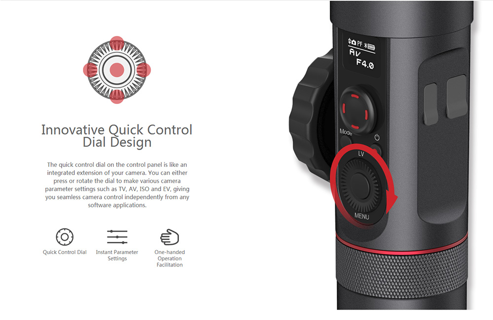 ZHIYUN Crane 2 3-Axis Brushless Handheld Stabilizer Black