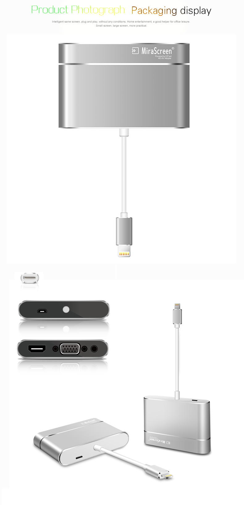 MiraScreen X6L Lightning Same Screen Adapter