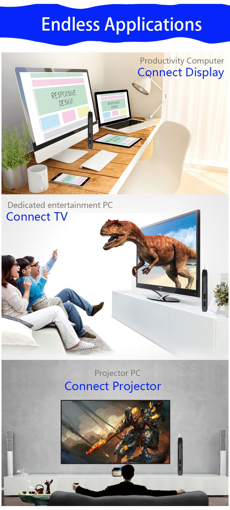 Bundle MEEGOPAD T08 Intel Z8350 2GB/32GB MINI PC+Tronsmart TSM01