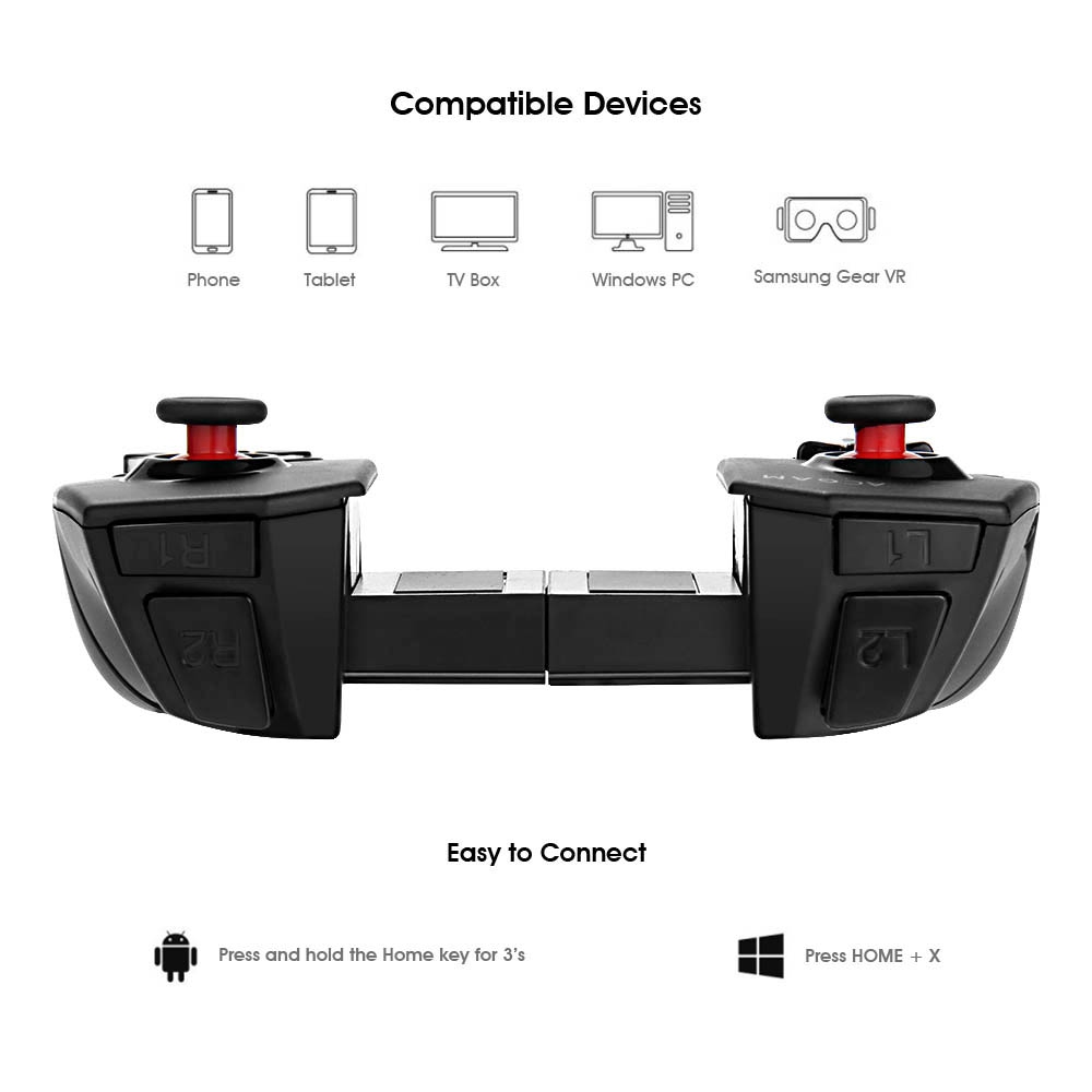 ACGAM AG-9055 Red Spider Bluetooth Stretchable Gamepad Black