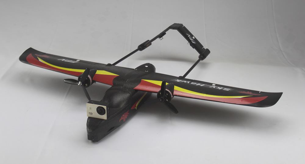 E-DO SKY HAWK-V2 RC Airplane Black KIT