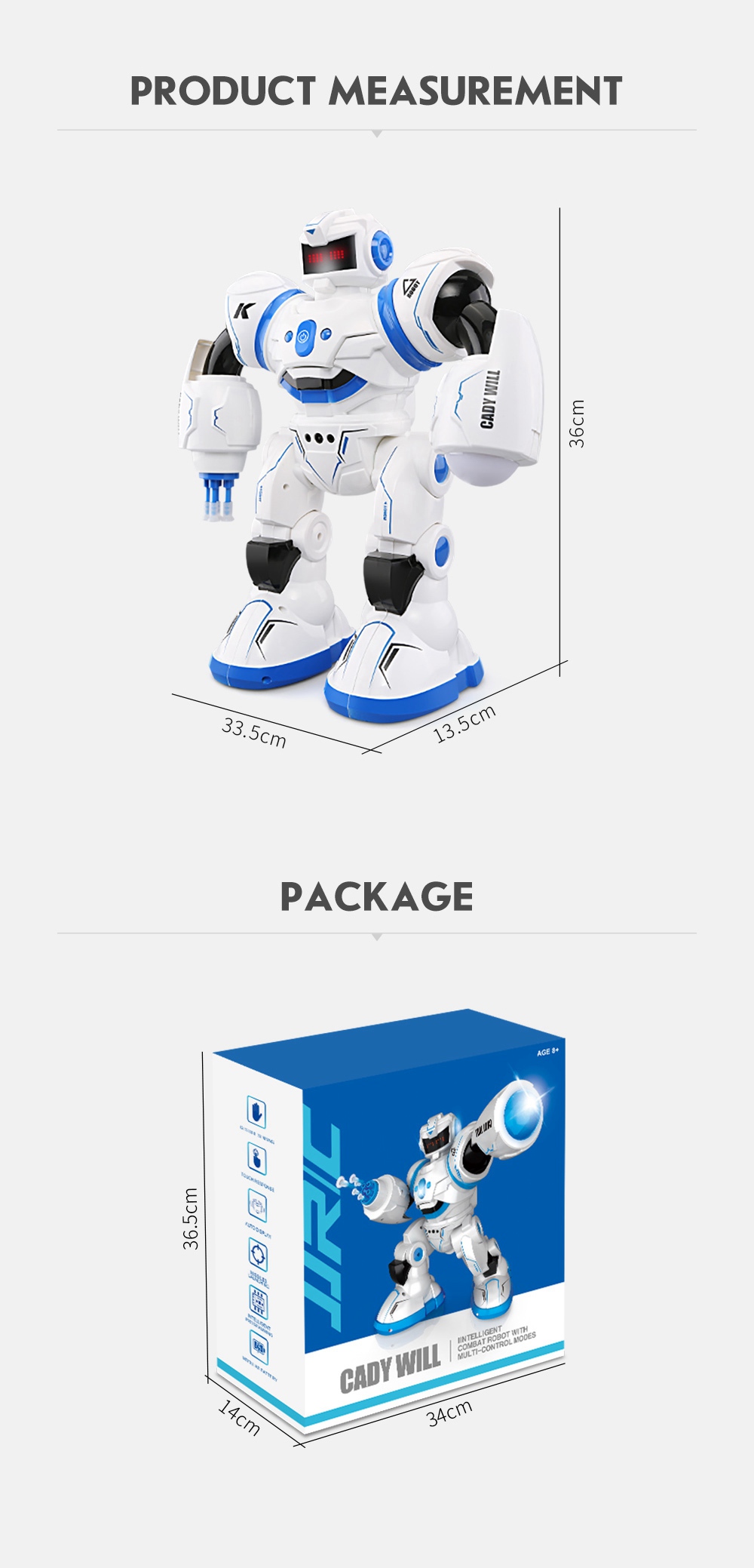 JJRC R3 CADY WILL RC Robot RTR Red