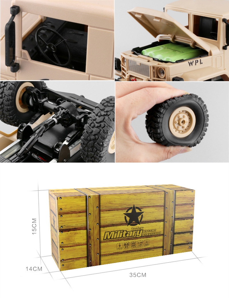 WPL WPLB-1 4WD RC Crawler RTR Army Green