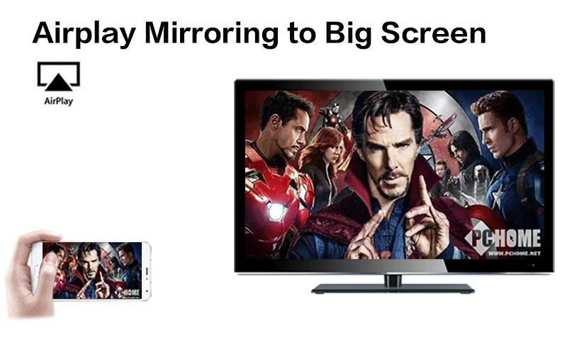 I8 Miracast/Airplay Mirroring Cable Black