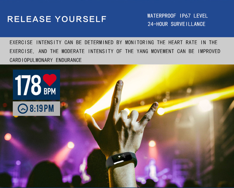 M2S PRO Smart Bracelet Deep Blue