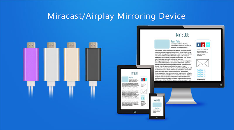 L3 Miracast/Airplay Mirroring Cable Black