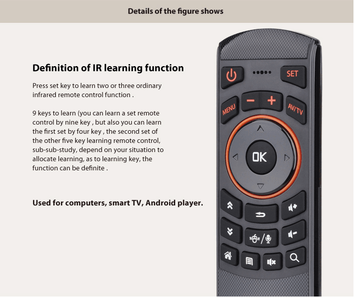 X6 6-Axis Gyro 2.4G Air Mouse