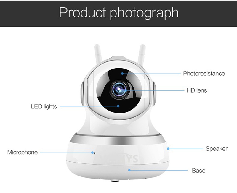 VESKYS C200 Cloud 1080P WiFi IP Camera White