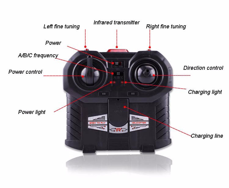 Mini RC 902 Helicopter Red