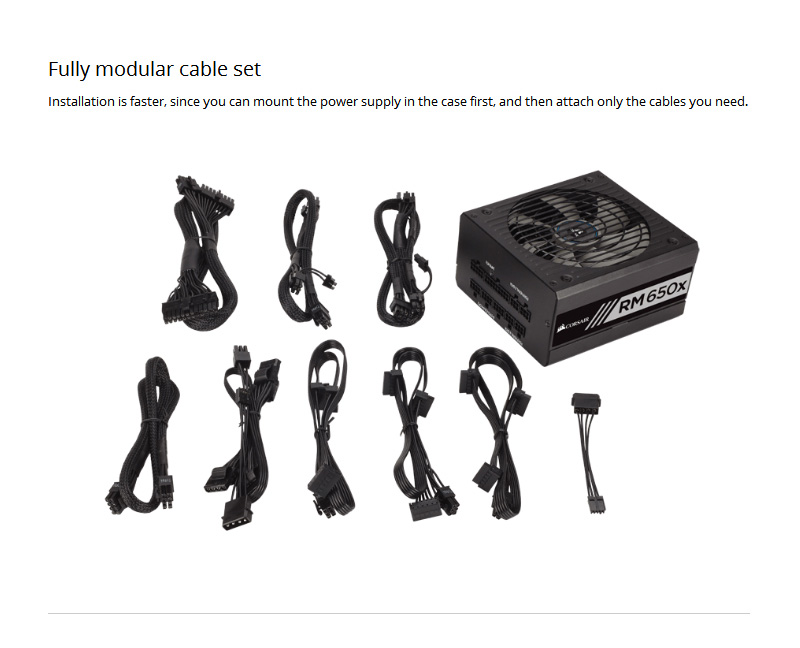 Corsair RM650x 650W Power Supply