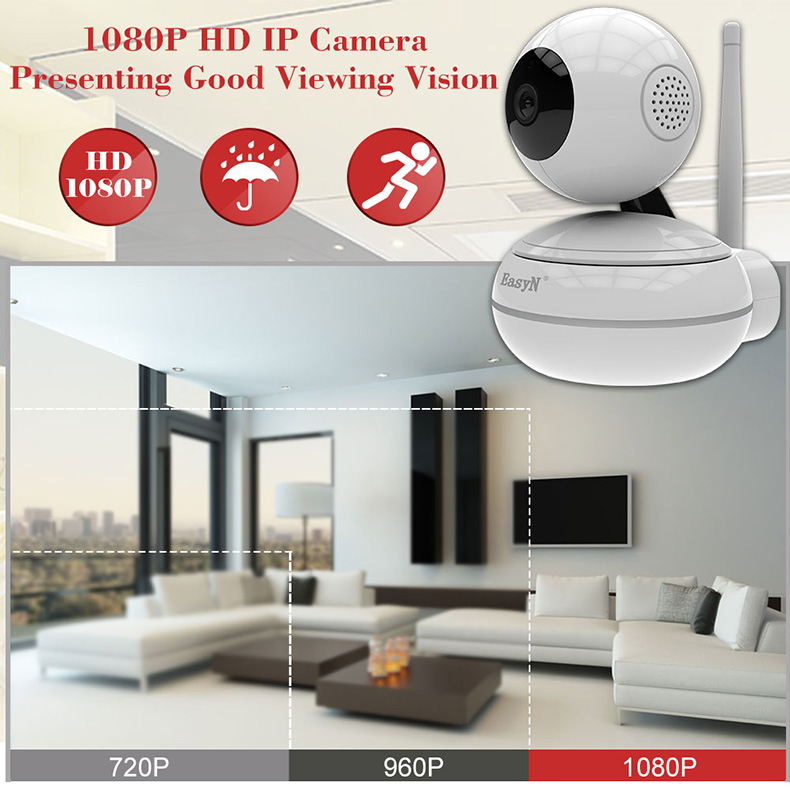 EasyN A163W 1080P WiFi IP Camera White