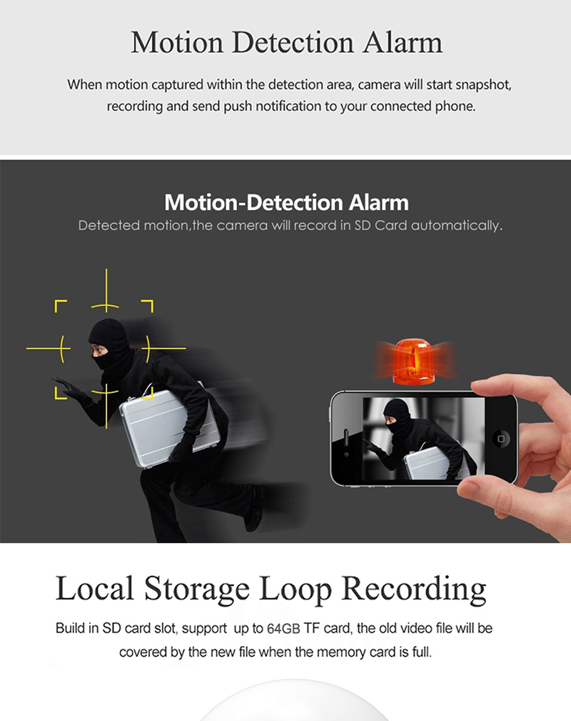 VESKYS C130 Dog 960P Smart WiFi IP Camera White