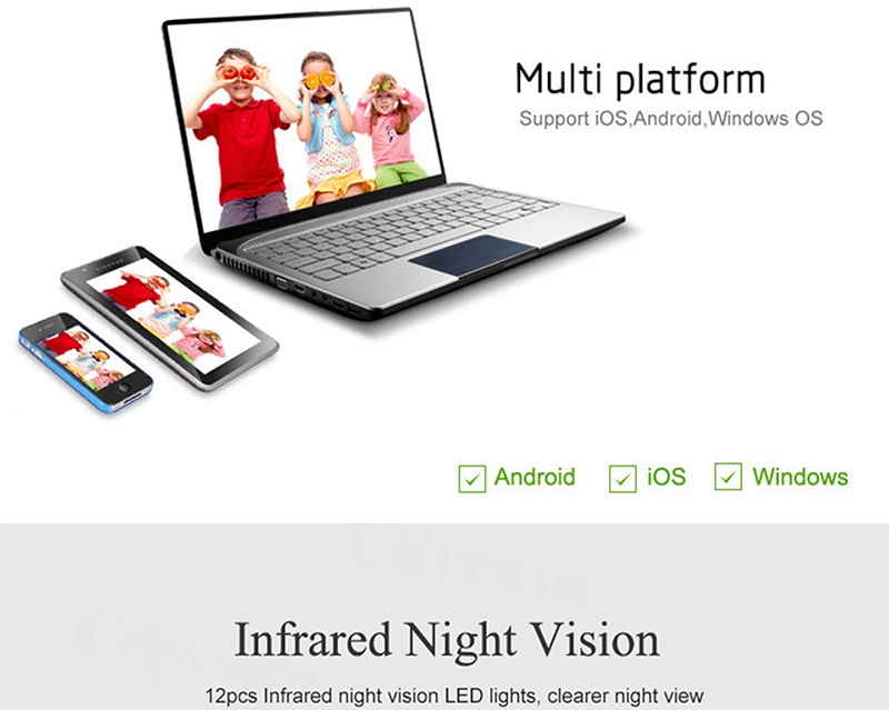 VESKYS C130 Panda 960P Smart WiFi IP Camera White