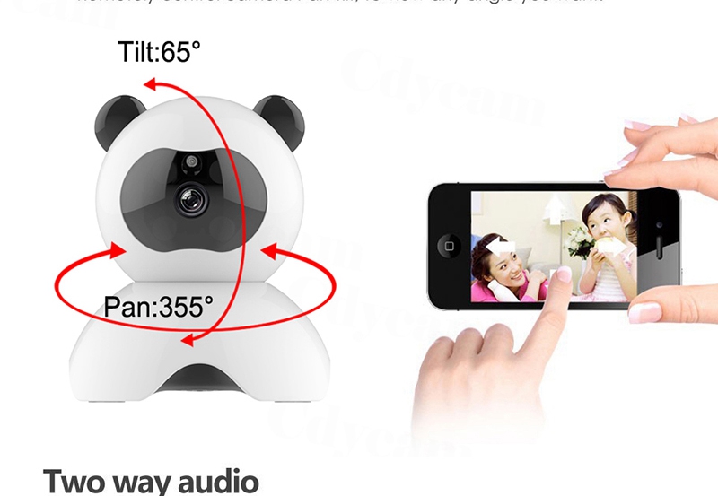 VESKYS C130 Panda 960P Smart WiFi IP Camera White