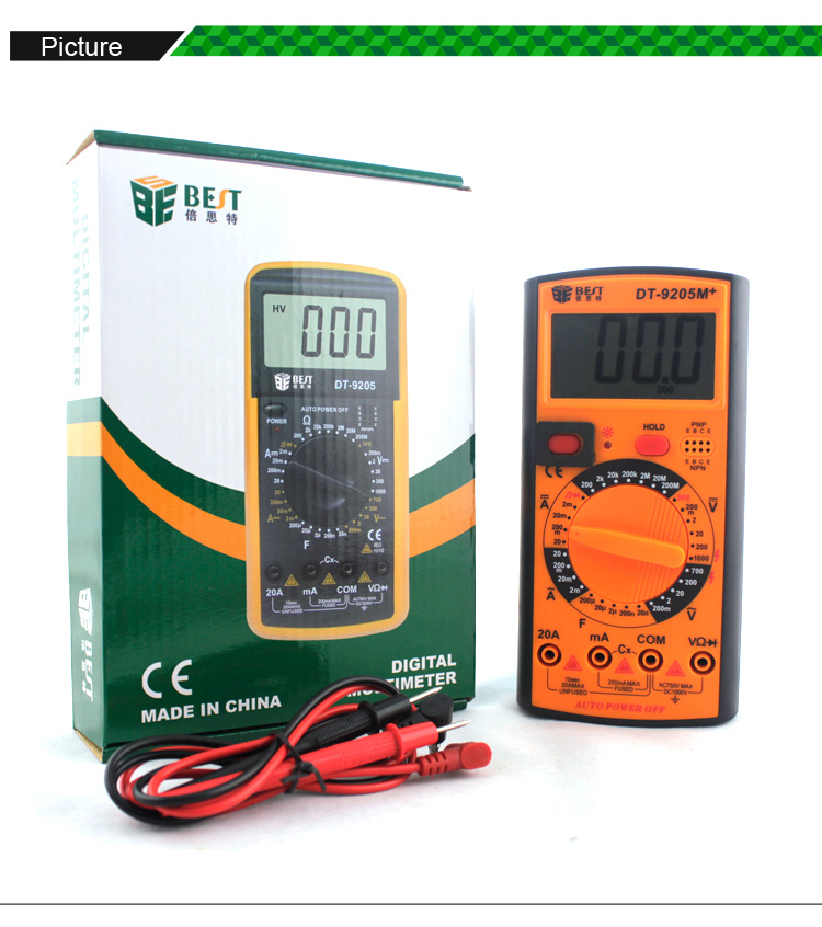 BEST DT-9205M+ LCD Digital Multimeter