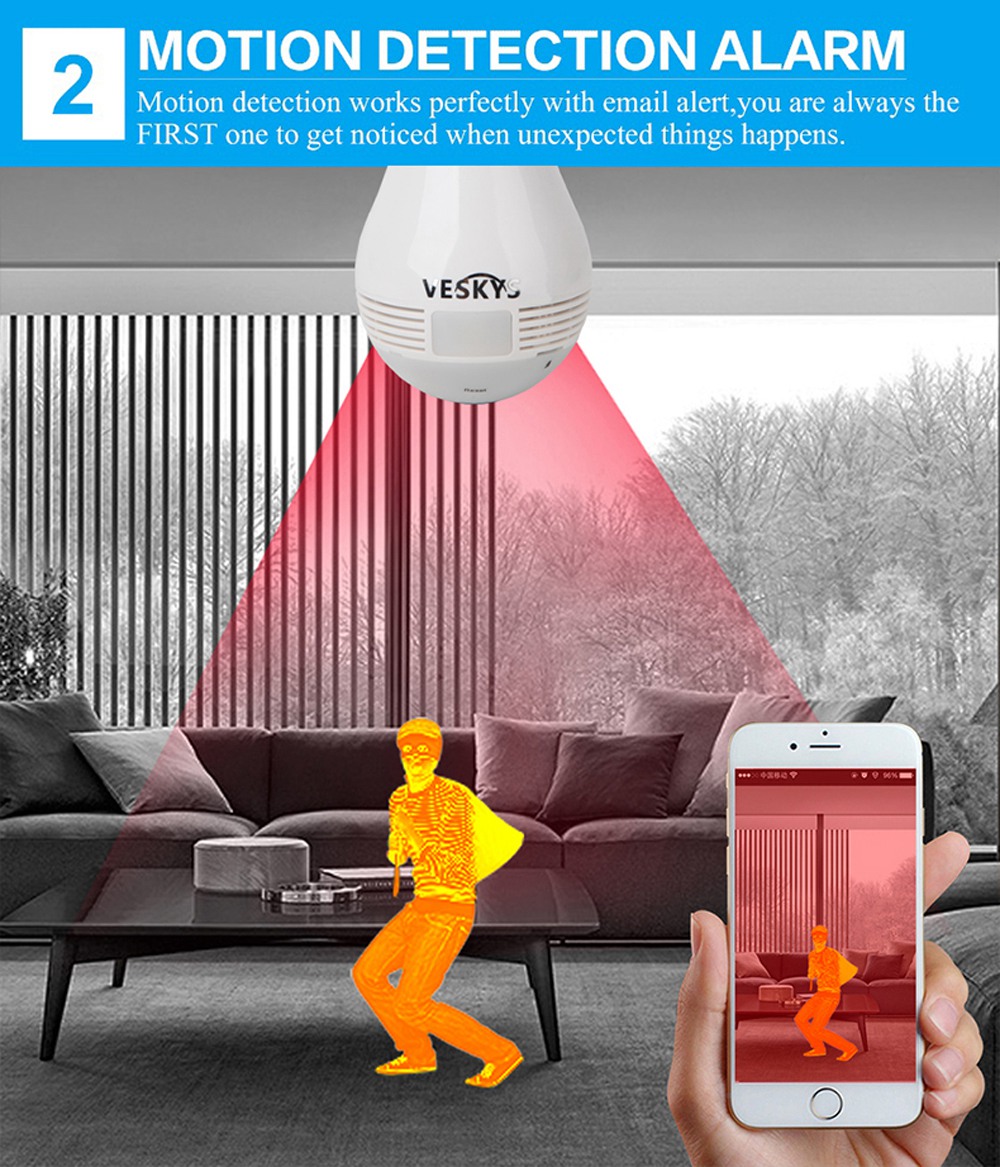 VESKYS Q3 130 960P WiFi IP Camera White