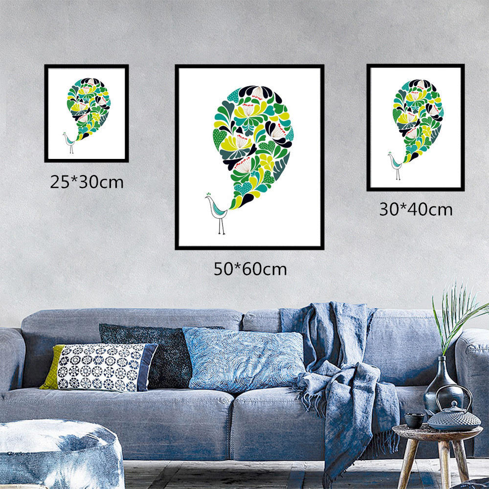 Watercolor Mural Modern Design 30x40cm