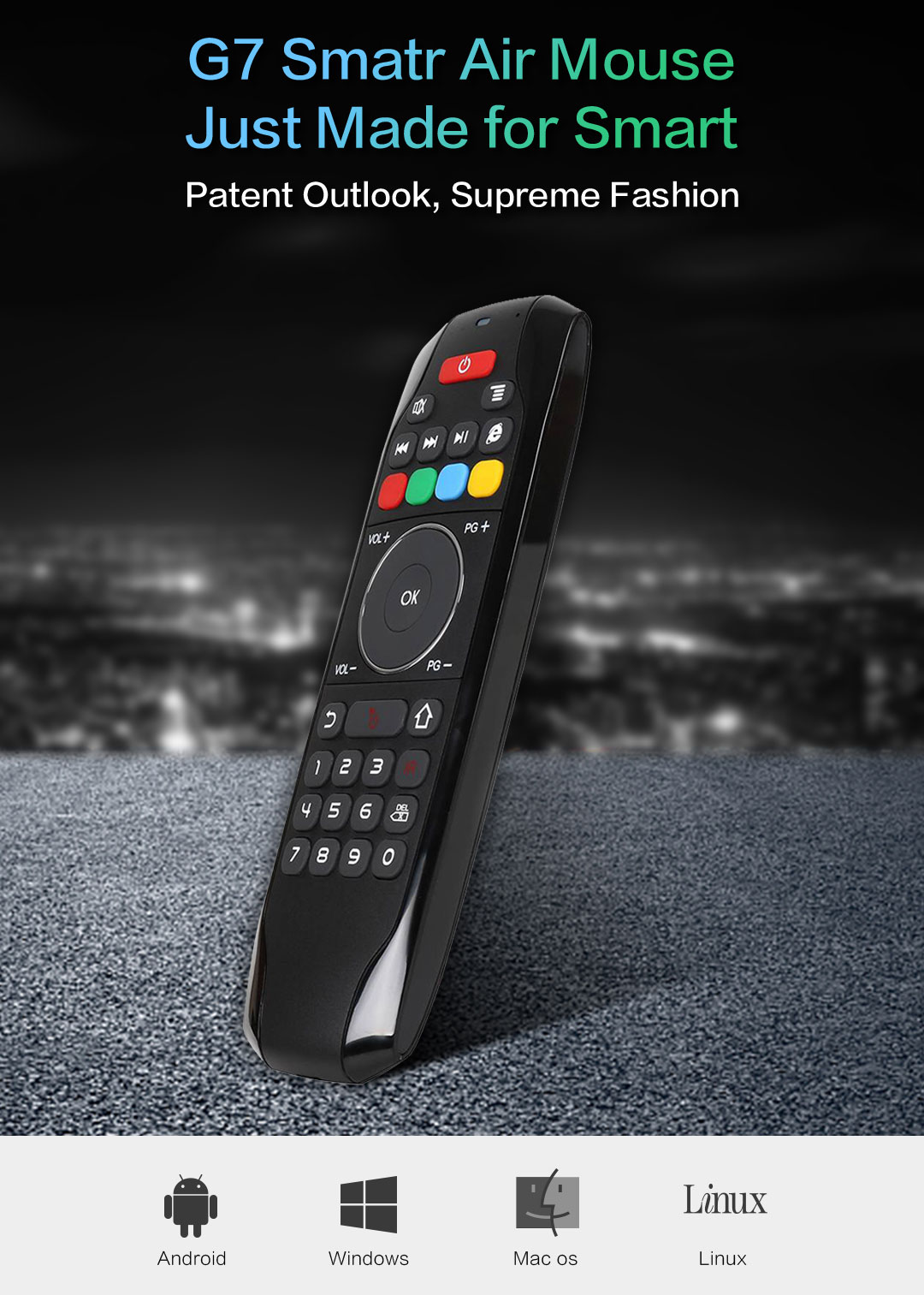 G7 6-Axis Gyro 2.4G Wireless Air Mouse