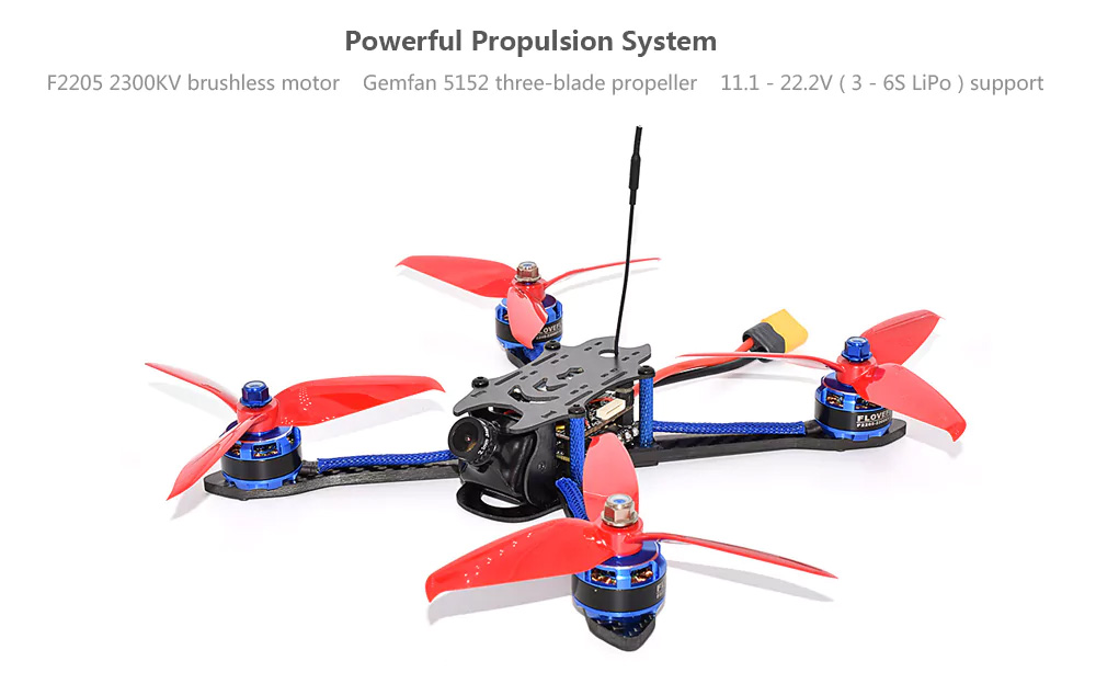 BFight 210 Brushless FPV Racing Drone Frsky Receiver BNF