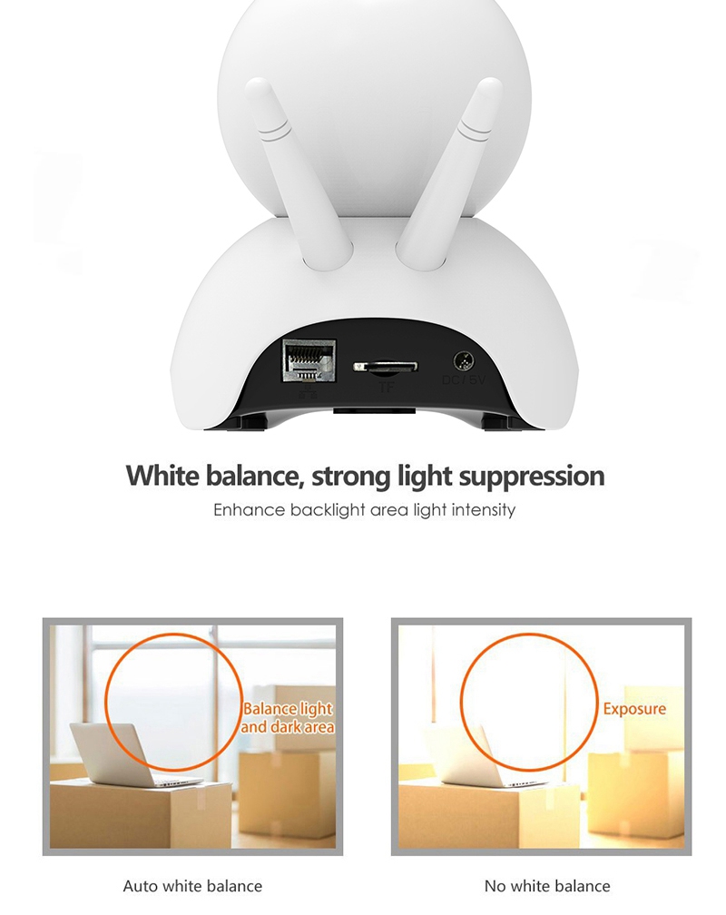 VESKYS C130 Dog 960P Smart WiFi IP Camera White