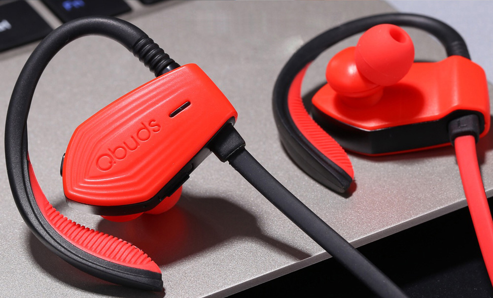 Qbuds SH810 Bluetooth Sports Earbuds Red