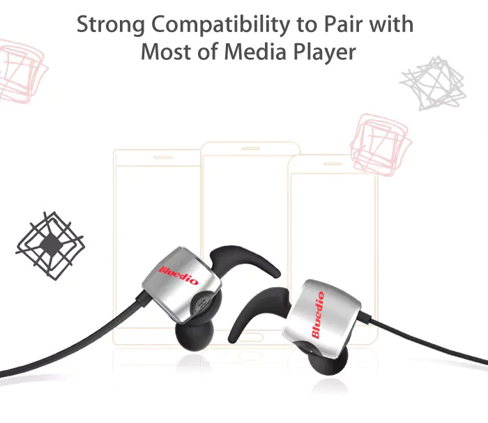 Bluedio TE Wireless Bluetooth Sport Headphones with Mic Red