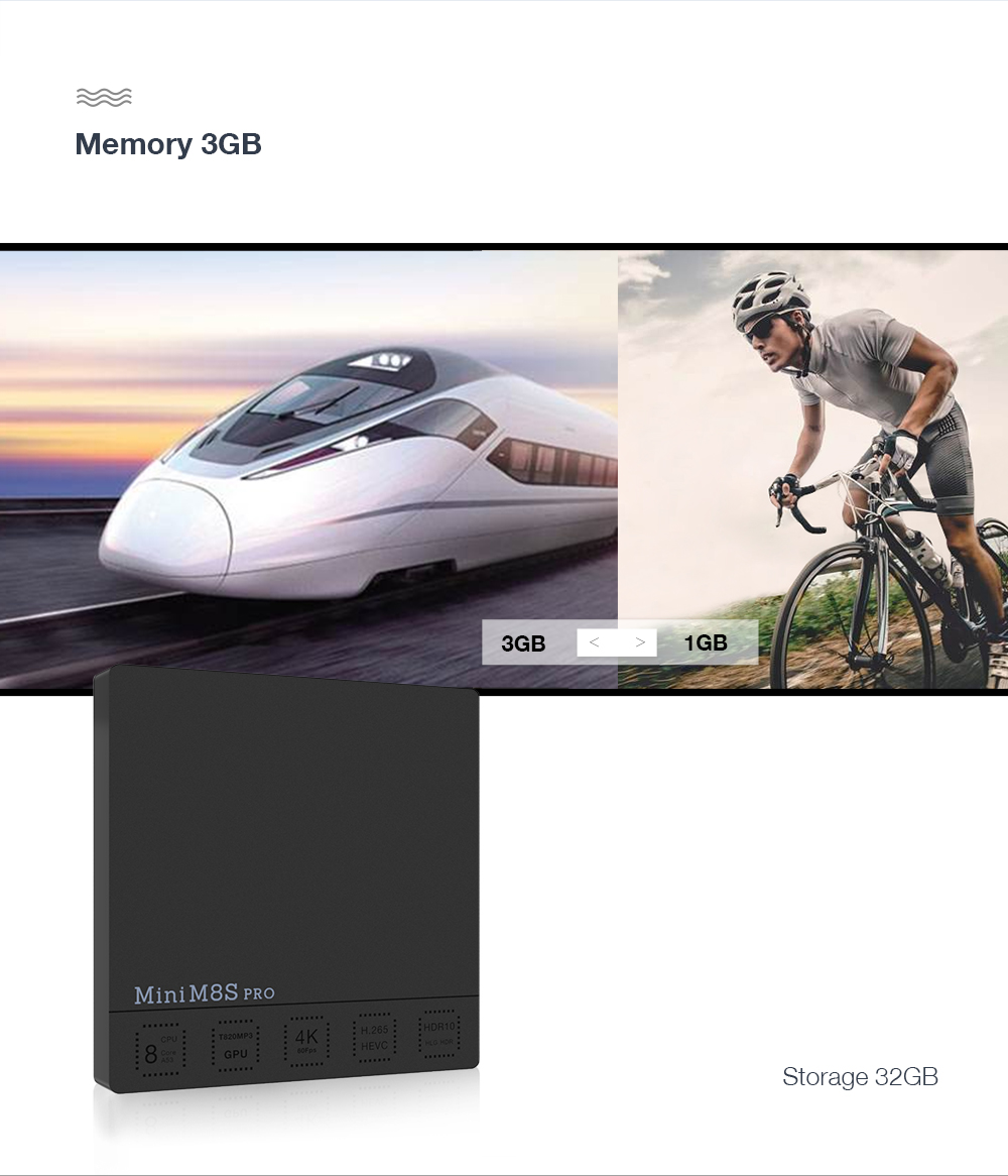 MINI M8S PRO 3GB/32GB KODI 17.4 Amlogic S912 TV BOX