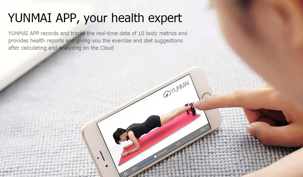 Yunmai Premium M1302 Smart Body Fat Scale White
