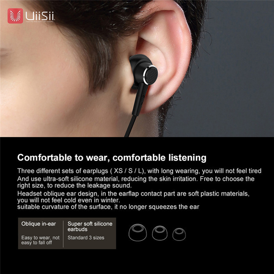 UIISII GT900 In-ear Earphones with Mic Blue