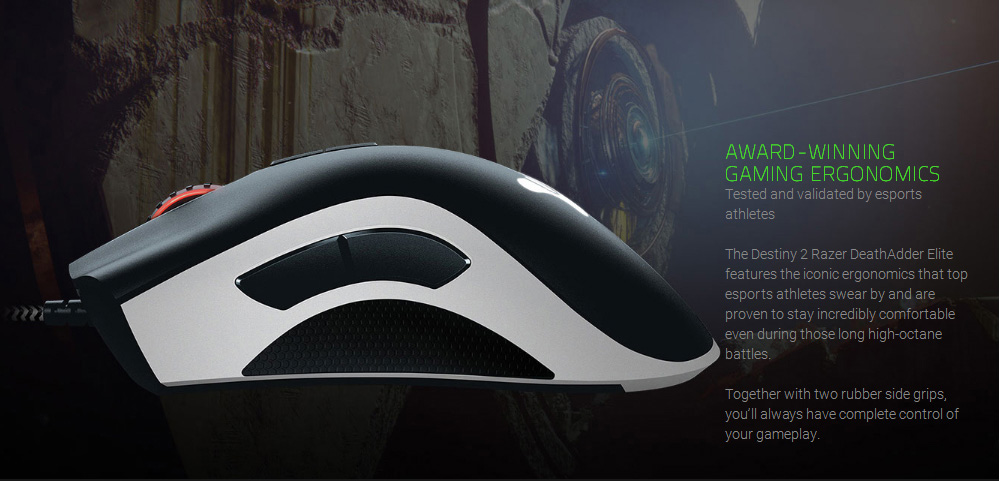 Razer DeathAdder Elite Destiny 2 Edition Ergonomic Gaming Mouse