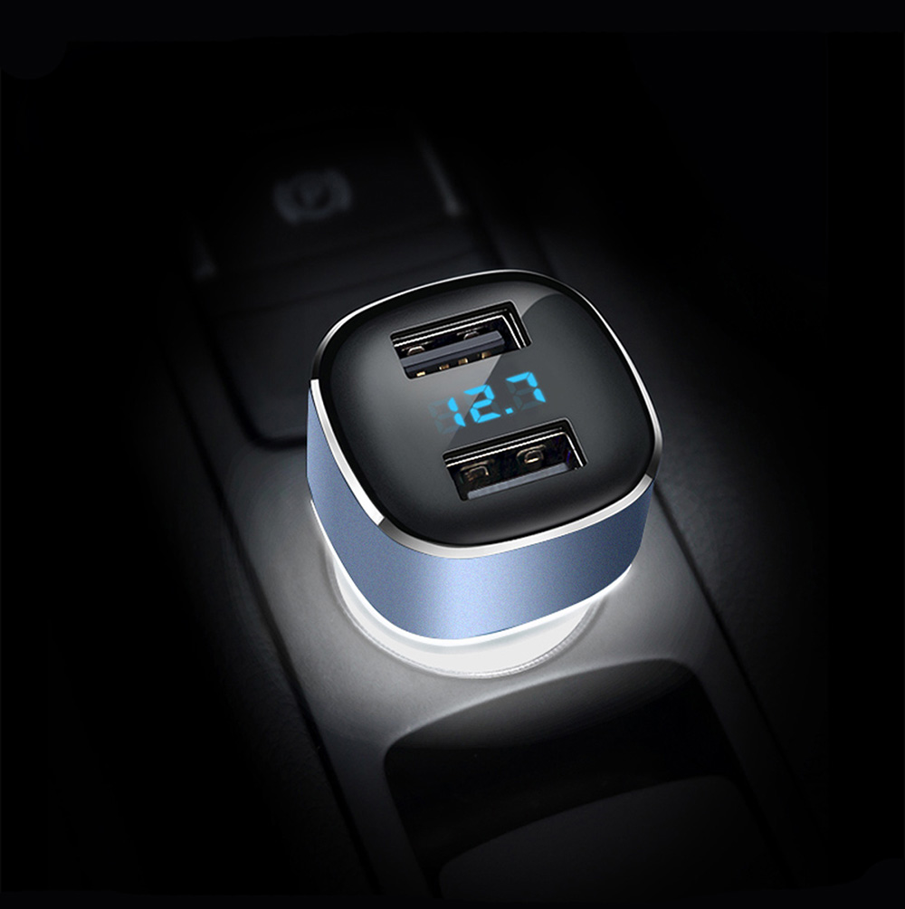 USMEI C6 Car Charger With Breathing Light