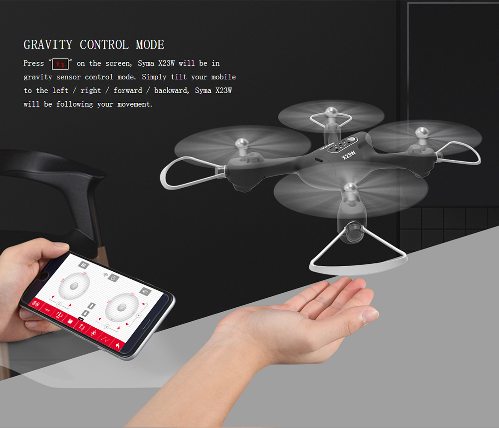 Syma X23W RC Quadcopter RTF Black