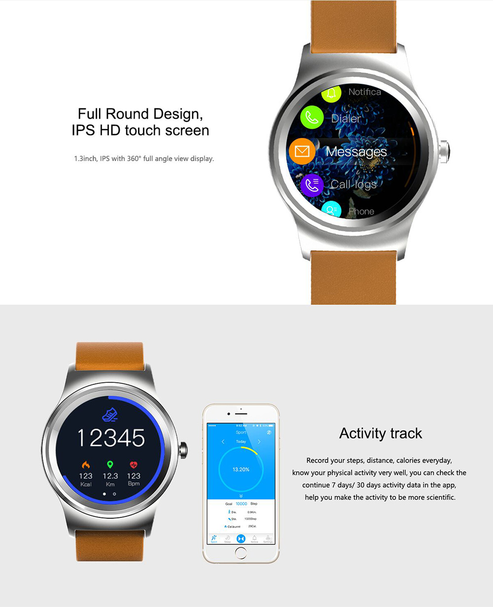 SMA 09 Smartwatch Heart Rate Monitor Black