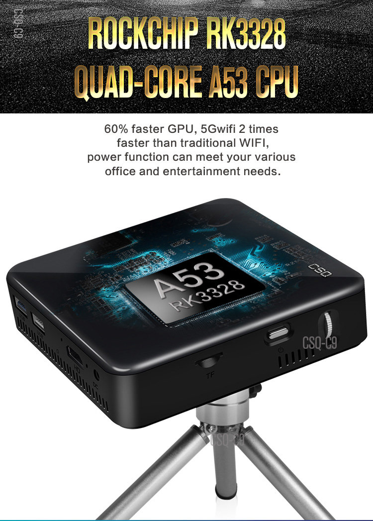 C9 DLP RK3328 Mini Pocket Projector