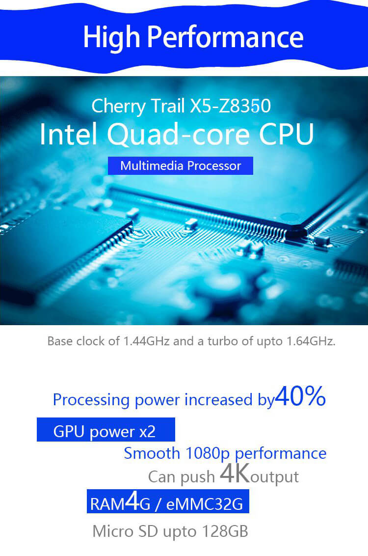 MEEGOPAD T08 Windows 10 Intel Z8350 4G/32G TV Dongle+Tronsmart TSM01