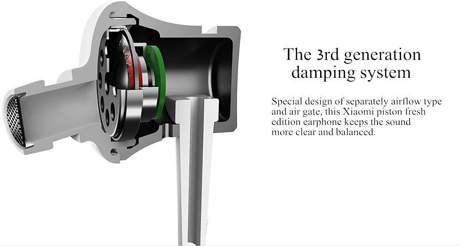 Xiaomi Piston Fresh Edition Earphone with Mic Silver